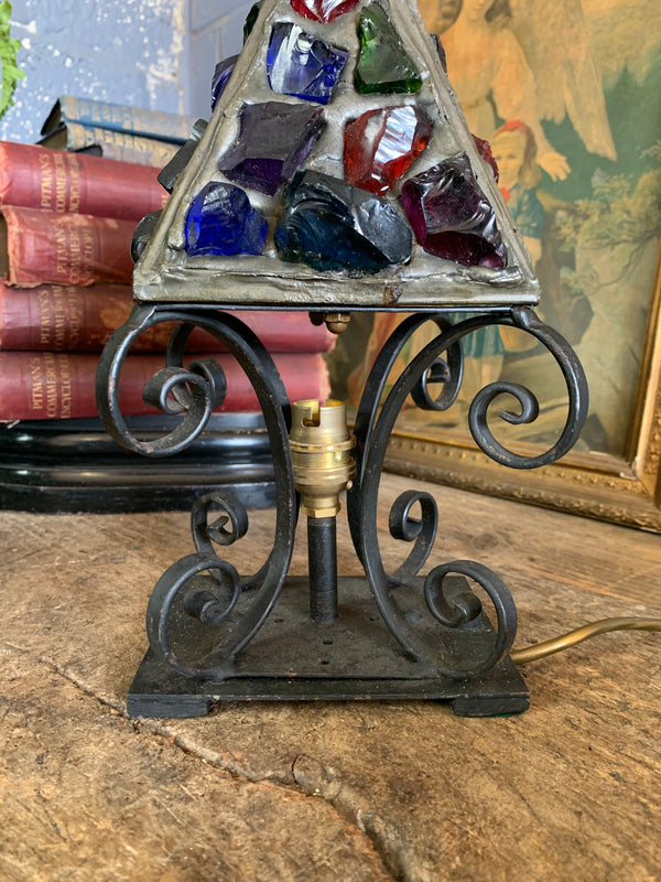 An original Peter Marsh leaded glass lantern - #B - Belle and Beast ...