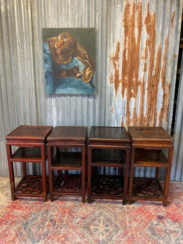 A Chinese wooden tea table ~ A - Belle and Beast Emporium