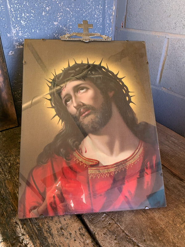 A framed early-20th Century Ecce Homo print - Belle and Beast Emporium