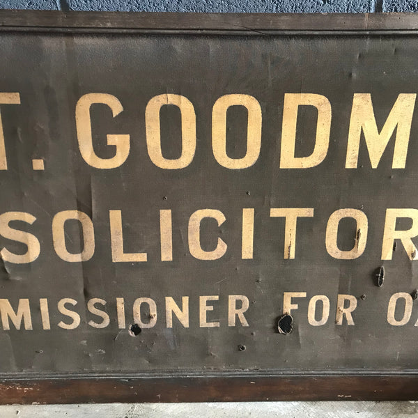 A Victorian gilt solicitor trade advertising sign - Belle and Beast ...