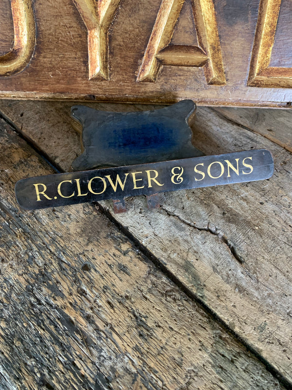 An undertaker's sign : R Clower and Sons of Nottingham - Belle and ...