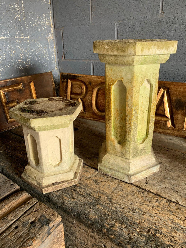 A tall hexagonal garden column - Belle and Beast Emporium