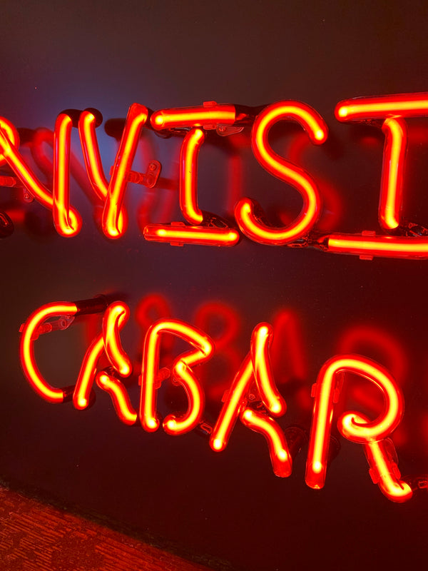 A red neon cabaret advertising sign - 170cm - Belle and Beast Emporium