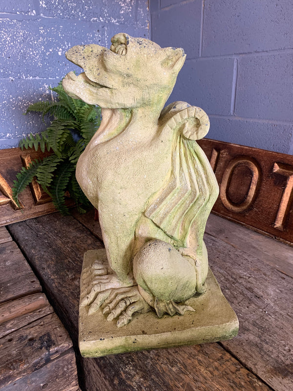 A gothic gargoyle garden statue - Belle and Beast Emporium