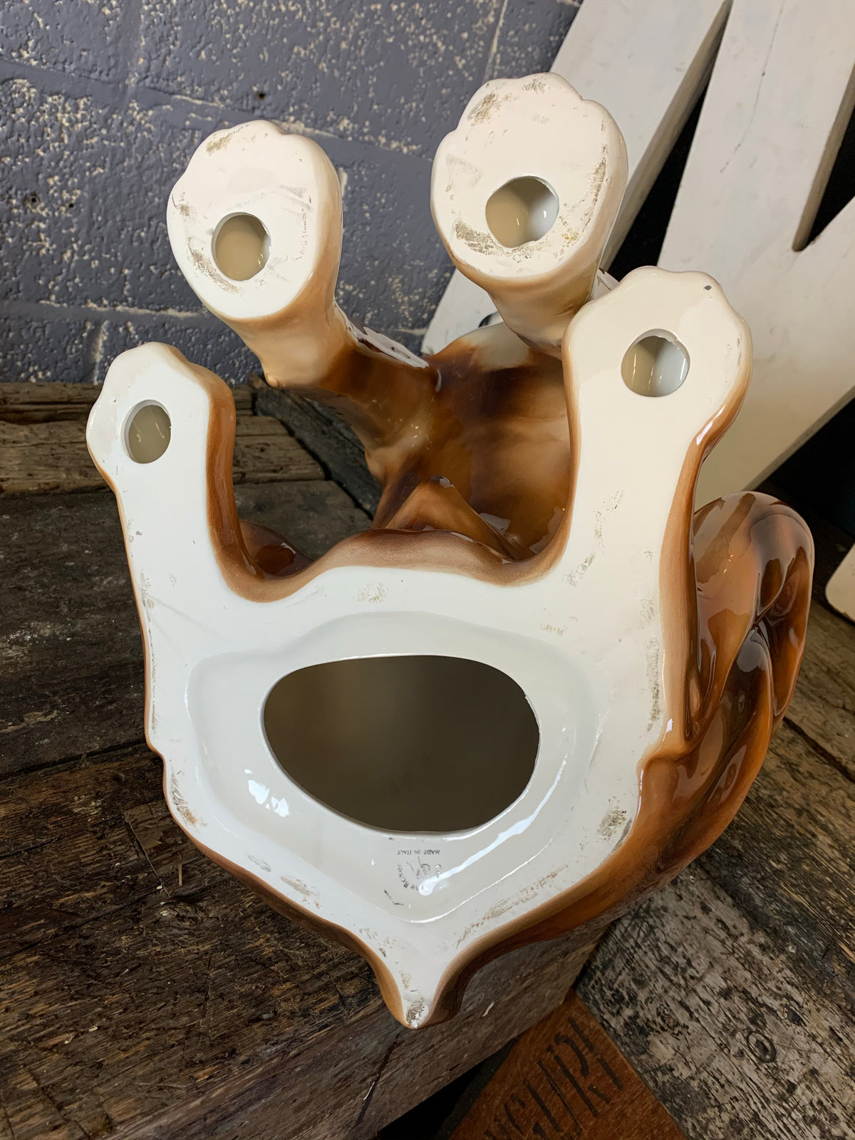 A large ceramic Boxer dog statue made by Ceramiche, Italy - Belle and ...