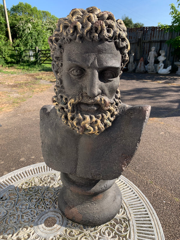 An oversized bust of Hercules - Belle and Beast Emporium